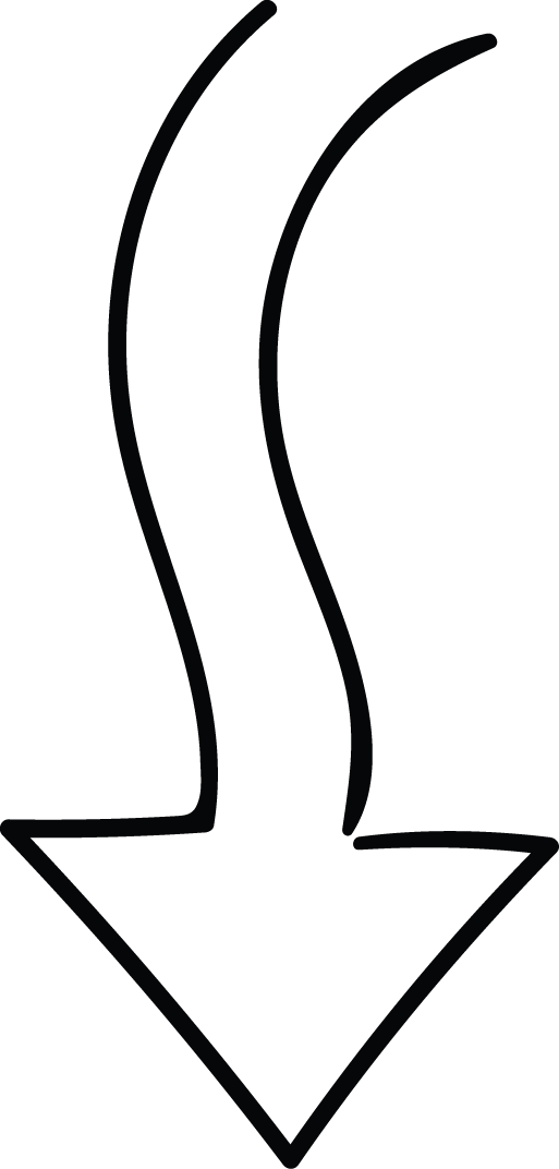 Down Arrow Doodle Line Clipart - Full Size Clipart (#2747411) - PinClipart