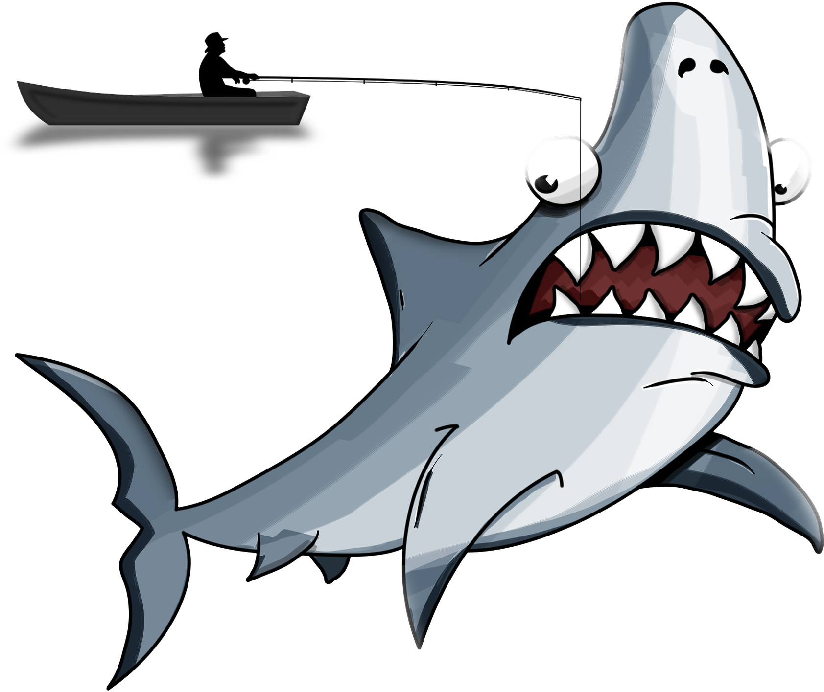 Shark Attack Clipart - Png Download - Full Size Clipart (#2749958) - PinClipart