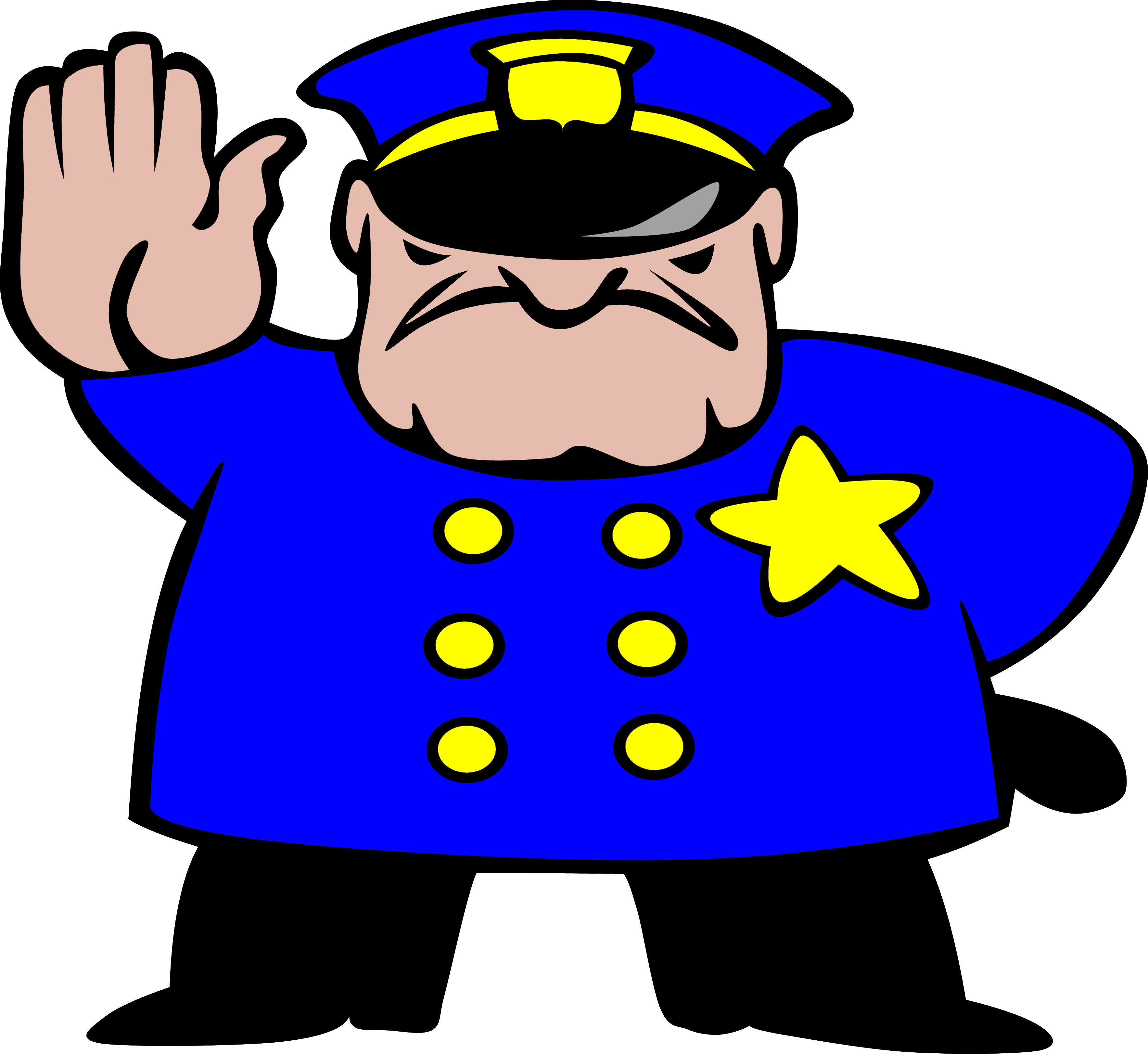 Cartoon Security Guard Clipart - Png Download - Full Size Clipart ...