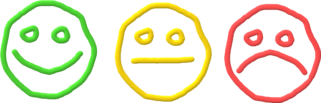 Happy Neutral Sad Faces Clipart - Full Size Clipart (#2760543) - PinClipart