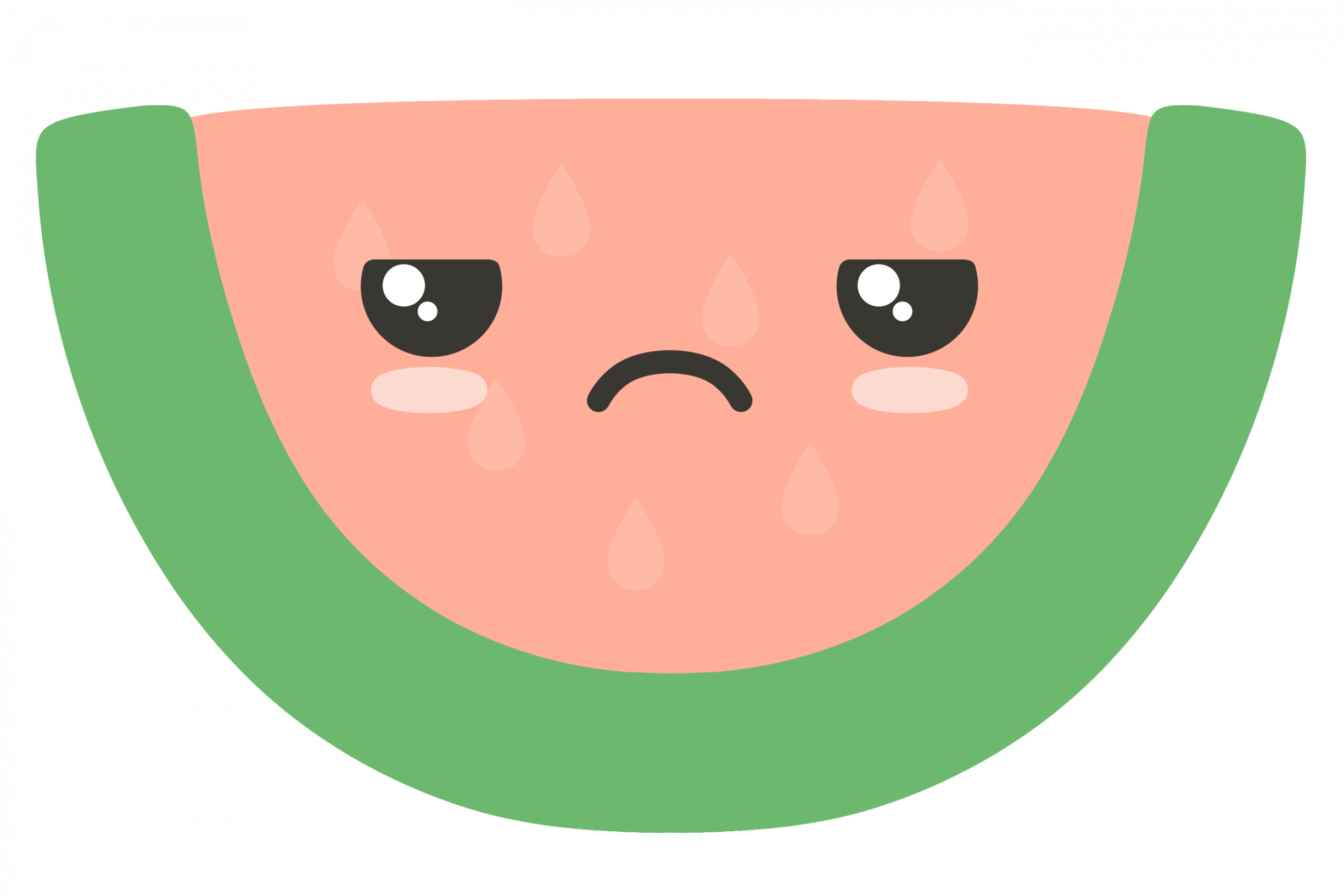 Download Grumpy Watermelon Clipart (#2760750) - PinClipart