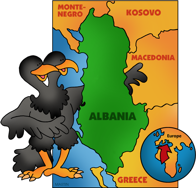Albania Map Clipart - Full Size Clipart (#2766549) - PinClipart