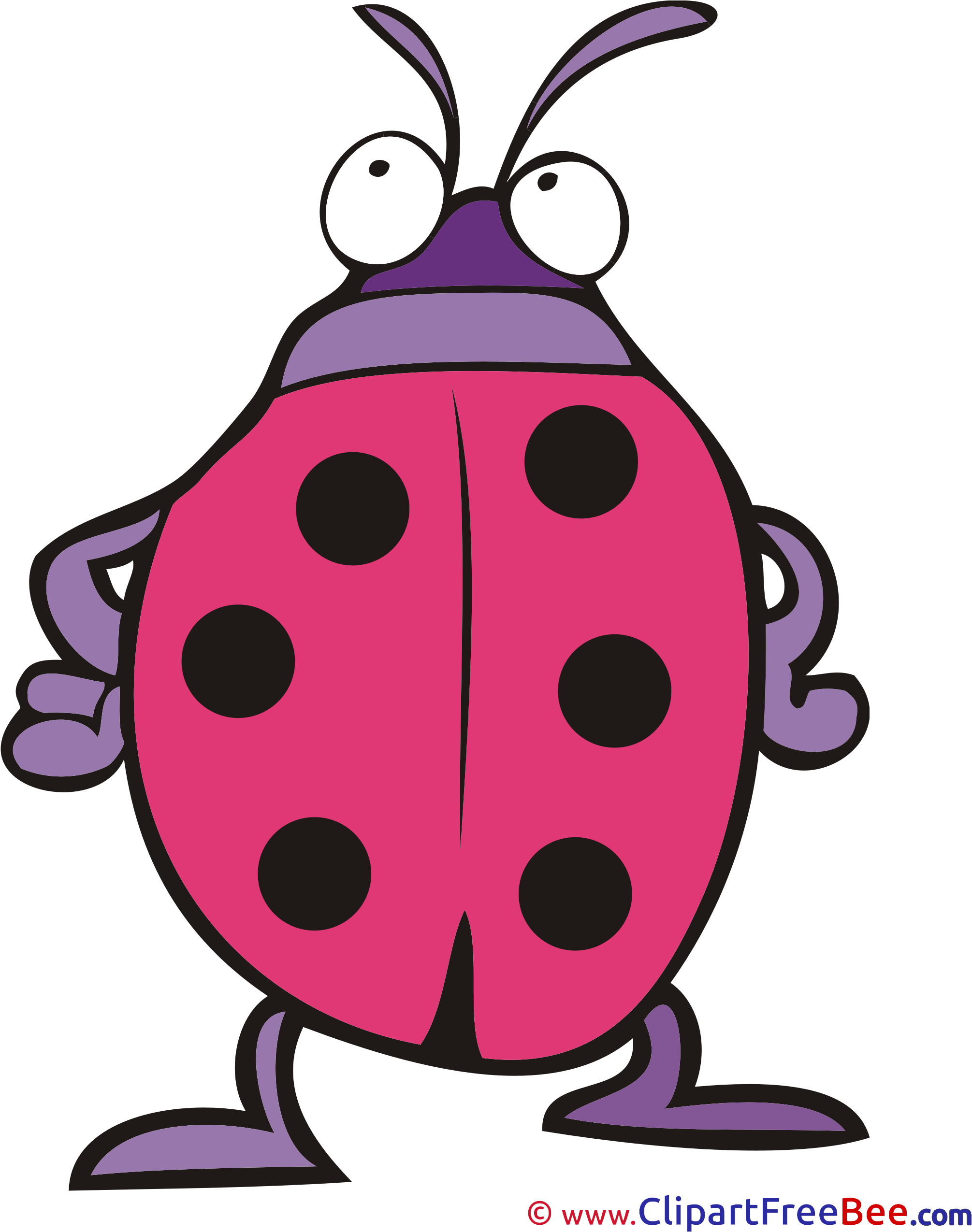 Pink Ladybug Clipart - Png Download - Full Size Clipart (#2768851 ...
