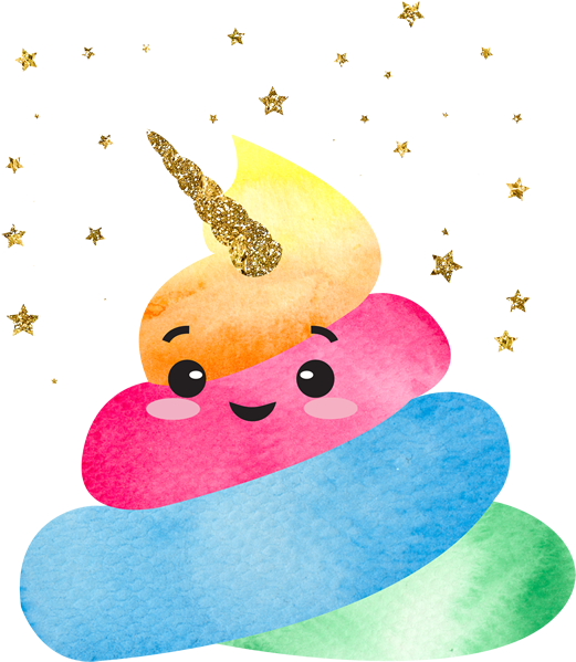 Download Rainbow Glitter Poop Clipart (#2773461) - PinClipart