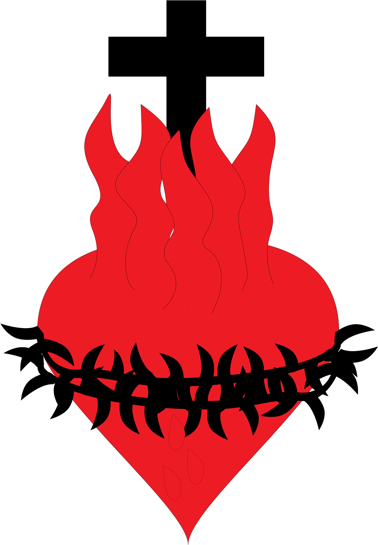 Hearts Cross Cliparts - Png Download - Full Size Clipart (#2779694 ...