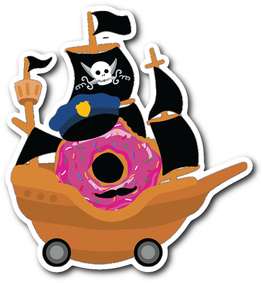 Road Pirate Decal Clipart - Full Size Clipart (#2780133) - PinClipart