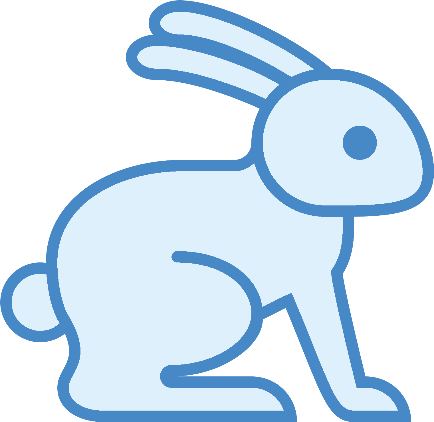 Rabbit Icon Clipart - Full Size Clipart (#2789641) - PinClipart