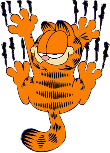 Abmorlans Purples Garfield By Randy Garfield Clip Art - Png Download ...