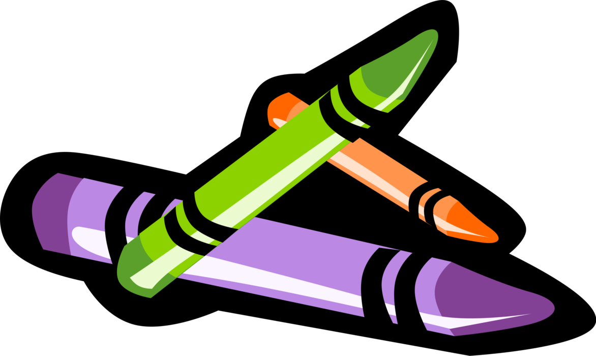 Coloring Crayons Vector Image Clipart - Full Size Clipart (#2797127 ...