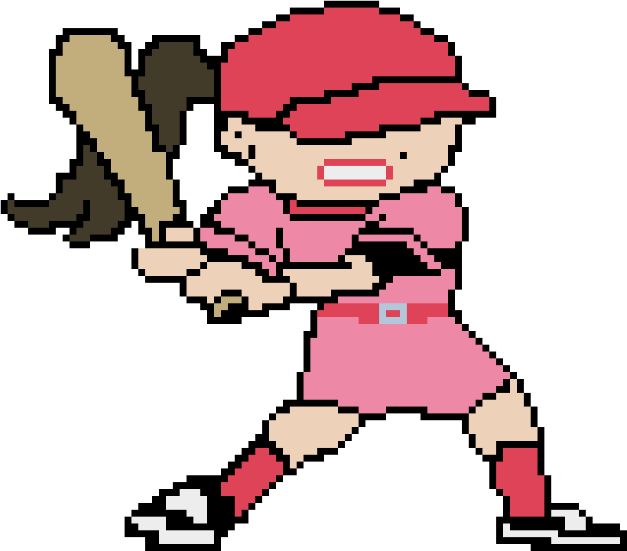 Batter Girl White Dark Brown Hair Clipart - Full Size Clipart (#2797723 ...