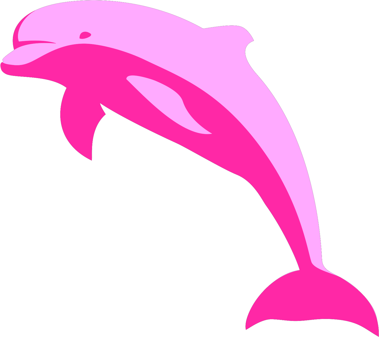 Amazon River Dolphin Porpoise Tucuxi - Cartoon Pink Dolphin Clipart ...