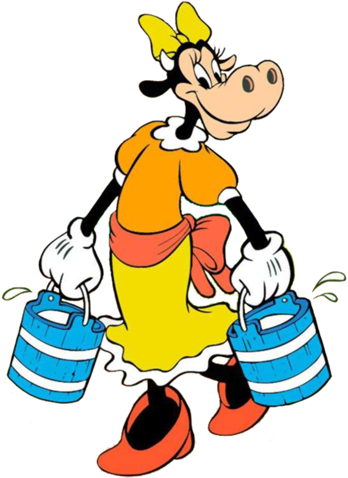 Mickey Mouse Cow Character , Png Download Clipart - Full Size Clipart ...