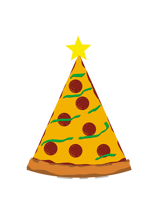 Pizza On Earth Christmas Tree Clipart - Full Size Clipart (#2804629 ...