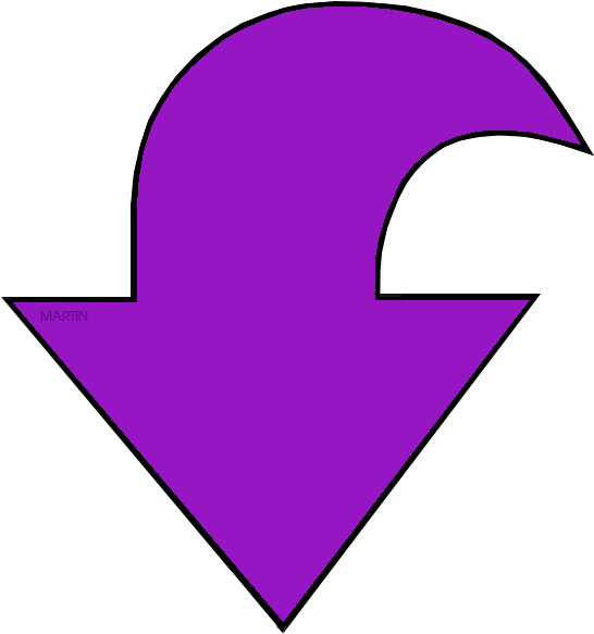 Purple Arrow Clipart - Full Size Clipart (#2805344) - PinClipart