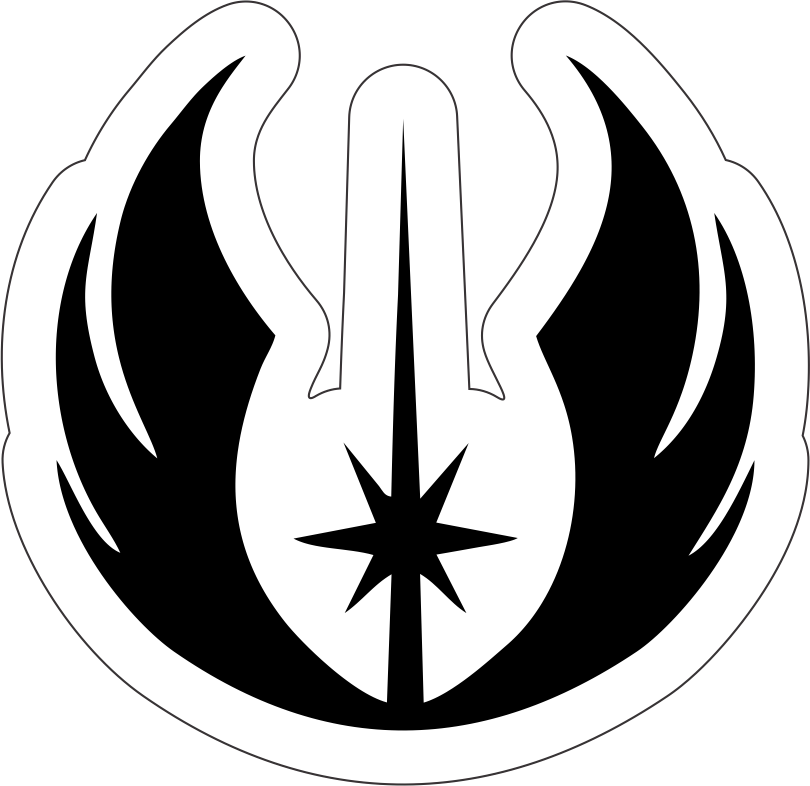 Star Wars Clip Art Black And White - Png Download - Full Size Clipart ...