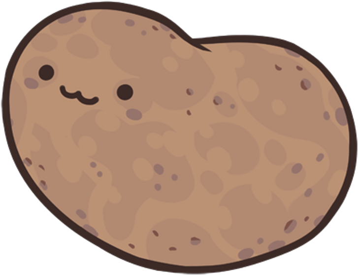 Potato Sticker Clipart - Full Size Clipart (#2817325) - PinClipart