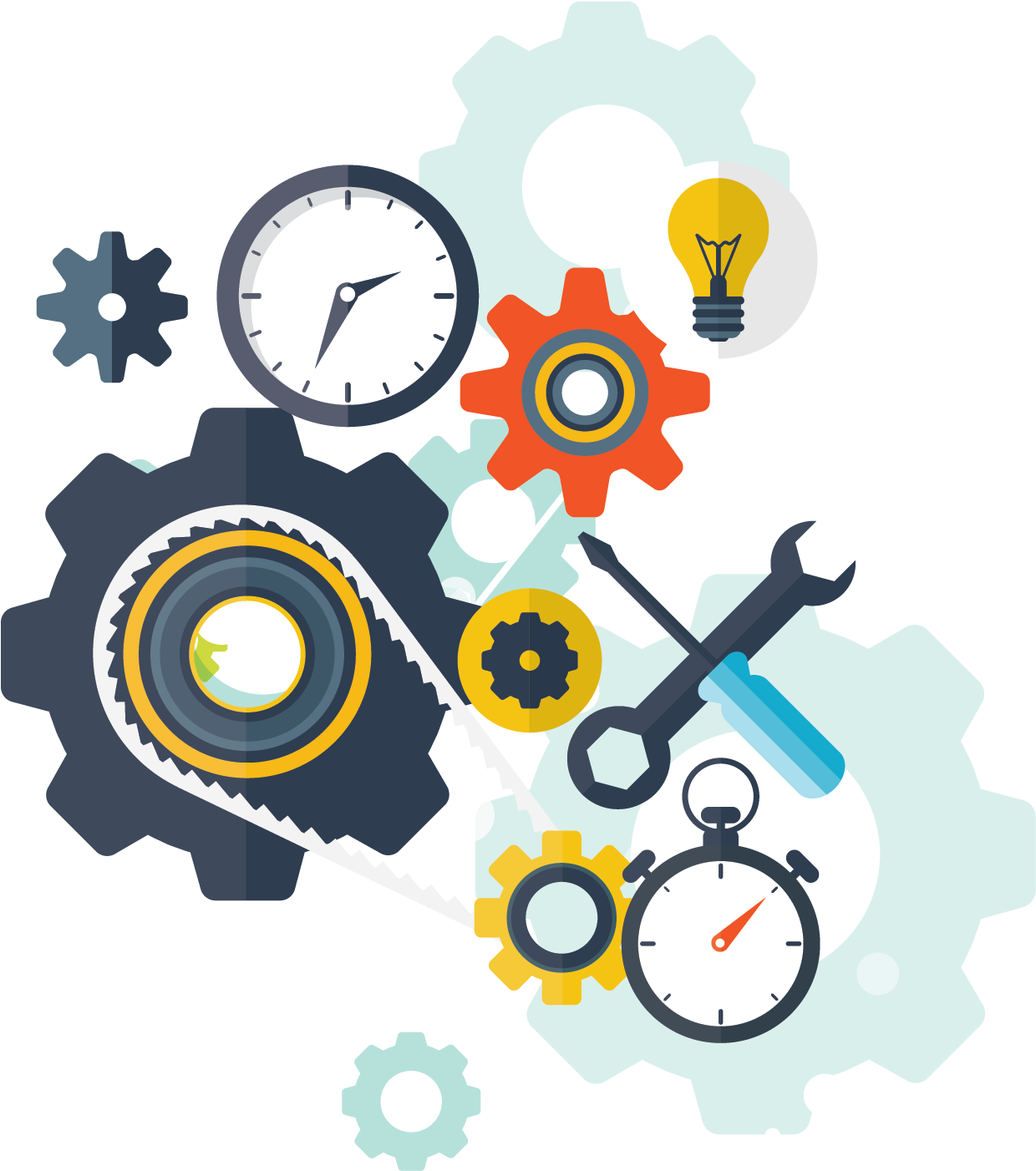 Clock Gears Clipart - Png Download - Full Size Clipart (#2824604 ...