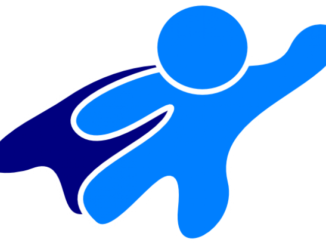Hero Clipart Blue Superhero - Png Download - Full Size Clipart ...