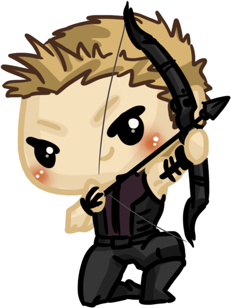 Hawkeye Drawing Chibi Clipart - Full Size Clipart (#2831794) - PinClipart