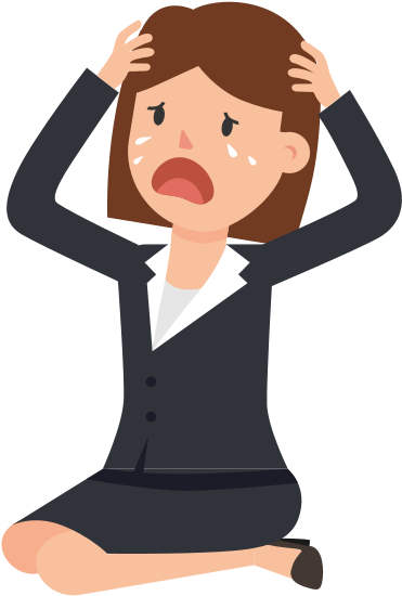 File Hopeless Corporate Woman Clipart - Full Size Clipart (#2832472 ...