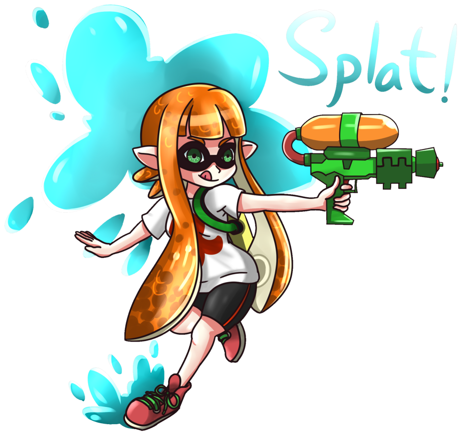 Inkling Splatoon Fan Art Clipart - Full Size Clipart (#2833505 ...