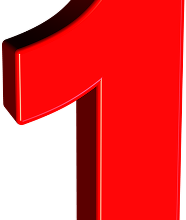 One Number 1 Free Image On Pixabay Clipart - Full Size Clipart ...