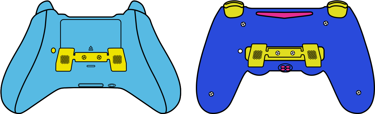 Custom Controller With Paddles Clipart - Full Size Clipart (#2846834 ...