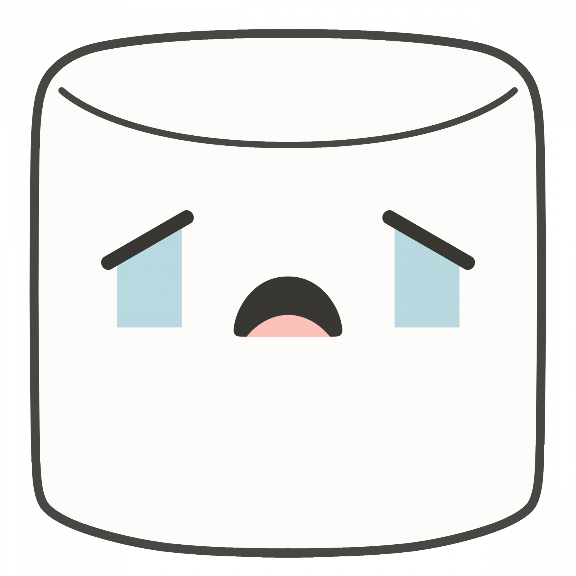 Download Crying Marshmallow Clipart (#2849059) - PinClipart