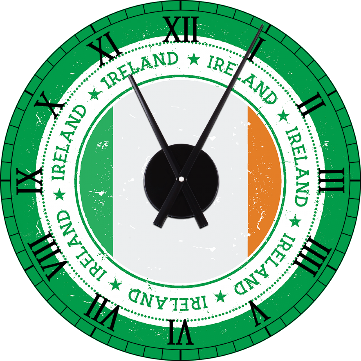 Clock With Roman Numerals Clipart - Png Download - Full Size Clipart ...