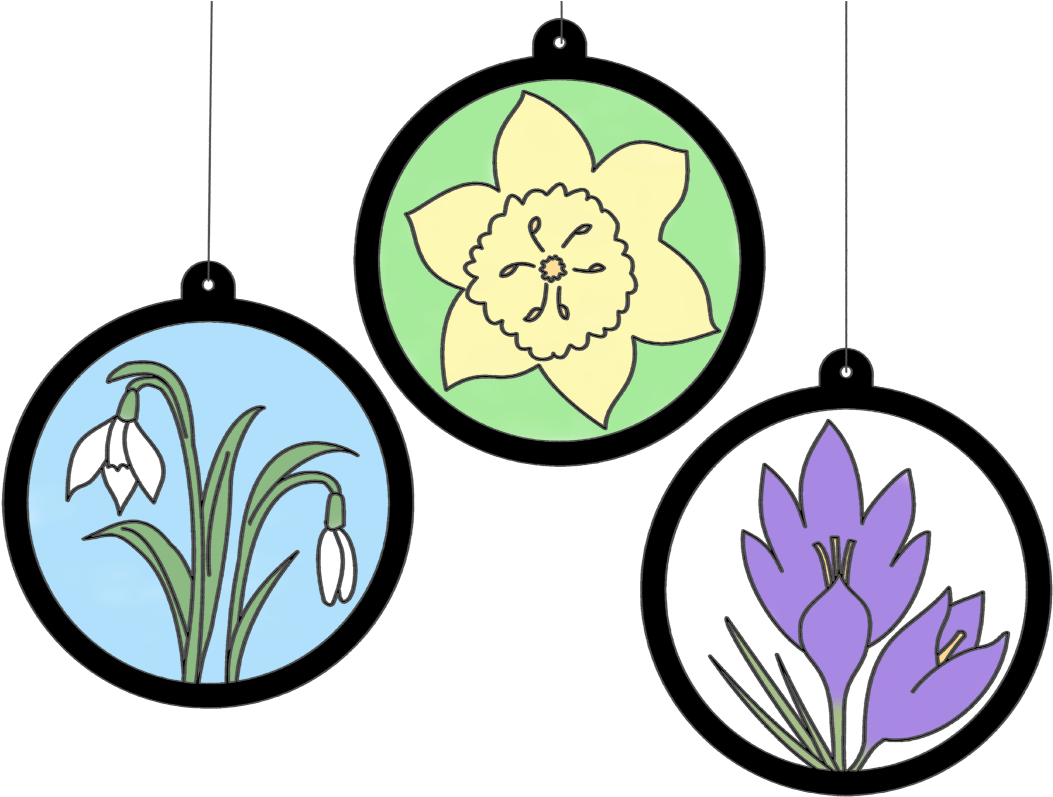 Spring Flowers Light Catchers Clipart - Full Size Clipart (#2863095) - PinClipart