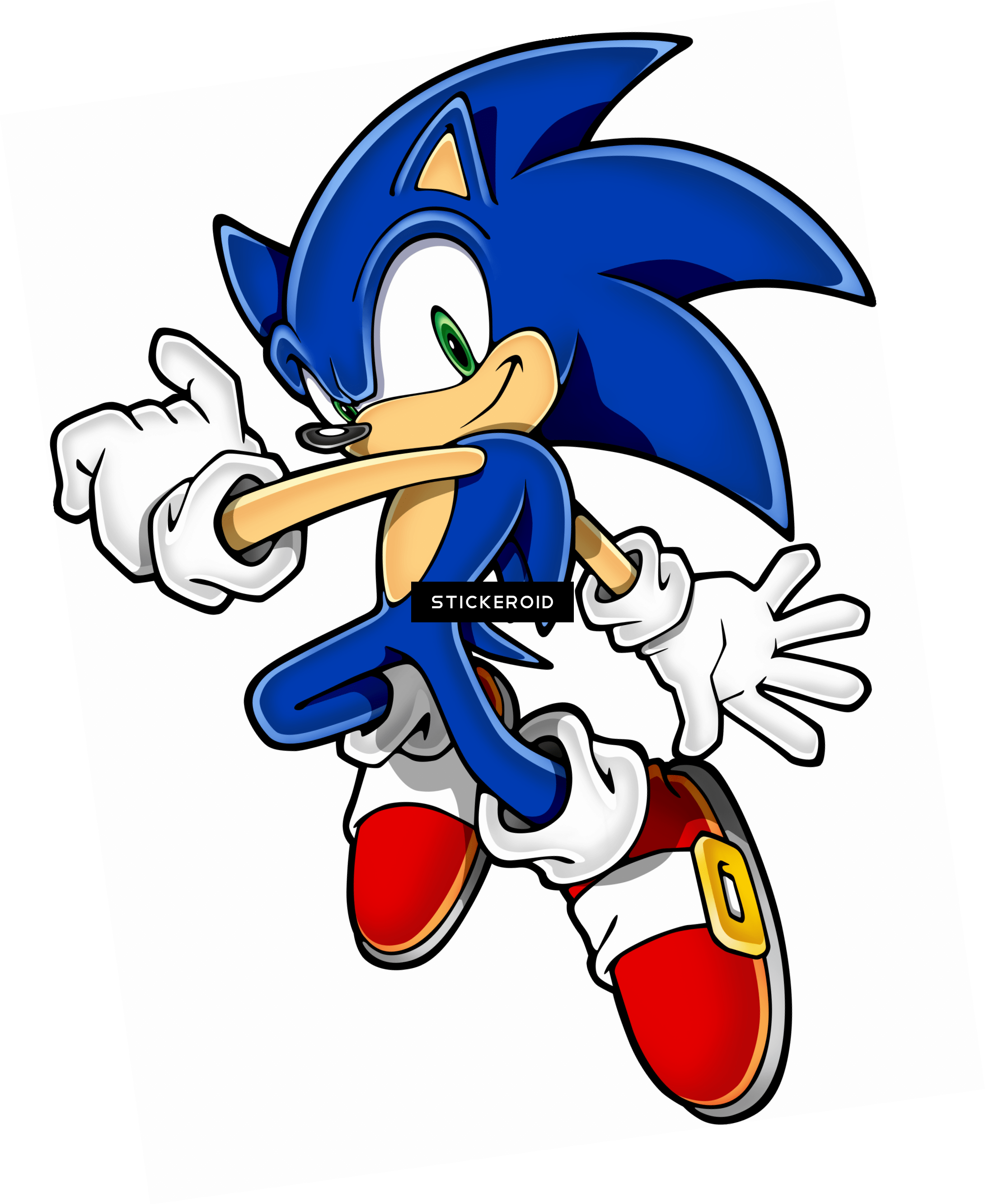 Sonic Hedgehog Jumping Side Clipart - Full Size Clipart (#2863369 ...