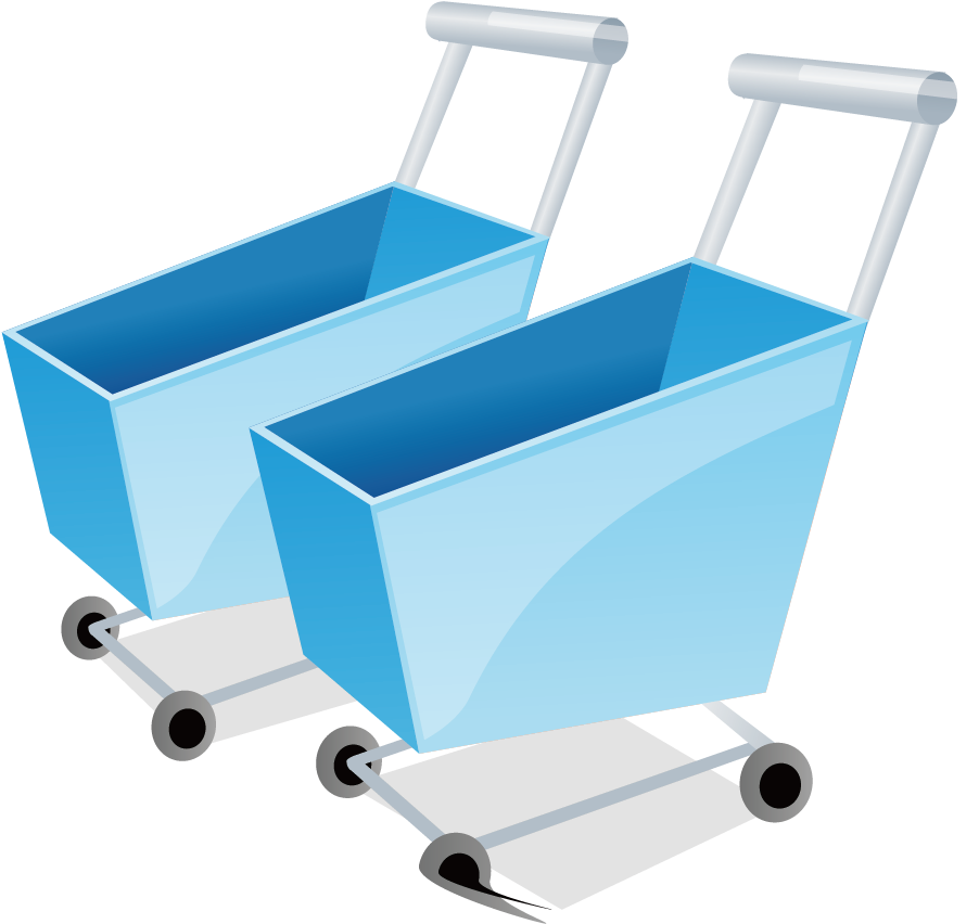 Cart Icon Blue Vector Material Clipart - Full Size Clipart (#2867568 ...