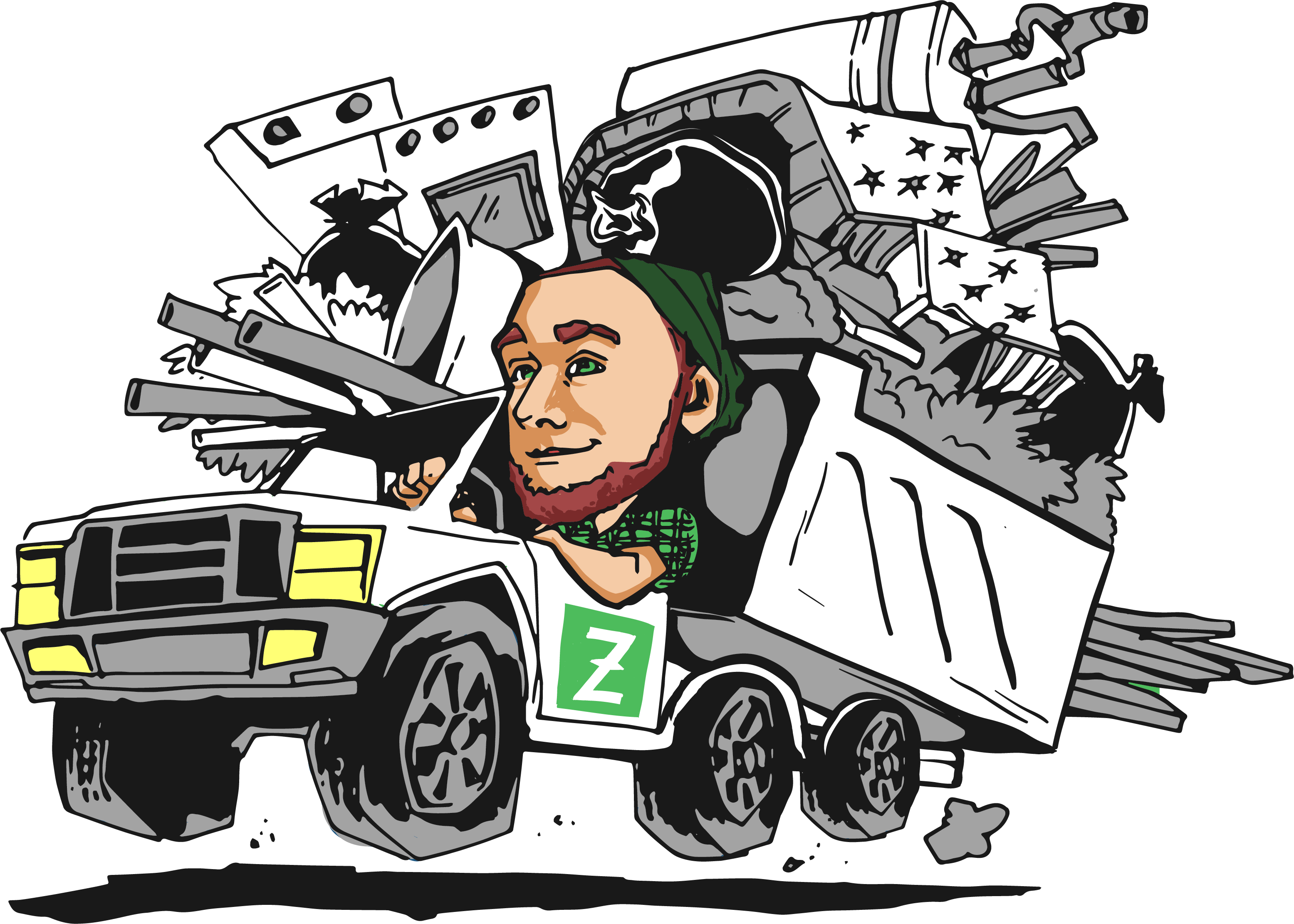 Junk And Debris Scattered Around Our Property Can Make Clipart - Full ...