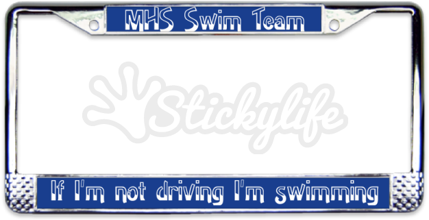 Swim Team License Plate Frame Clipart - Full Size Clipart (#2872636 ...