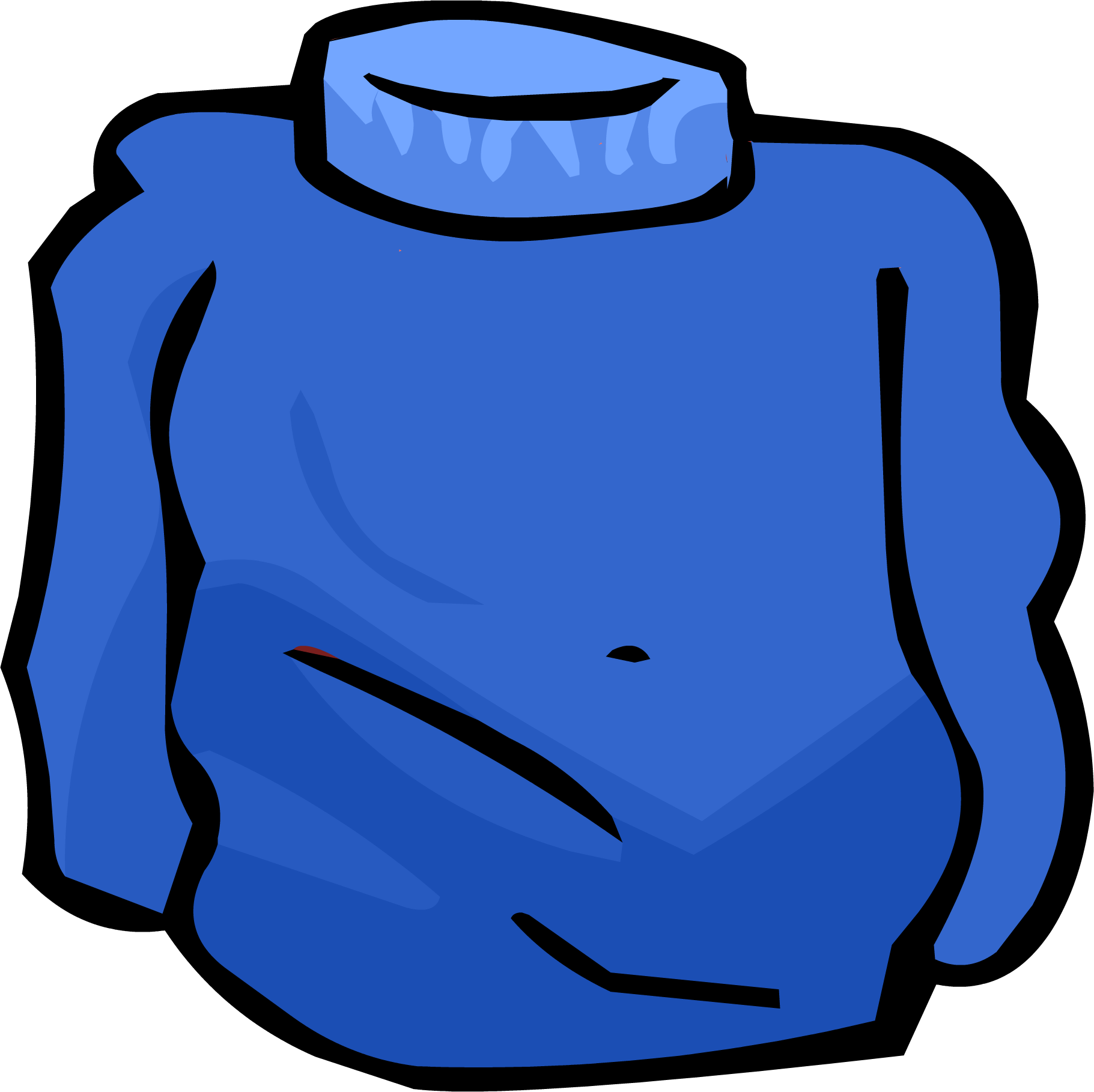 Blue Turtleneck Clipart - Full Size Clipart (#2876593) - PinClipart