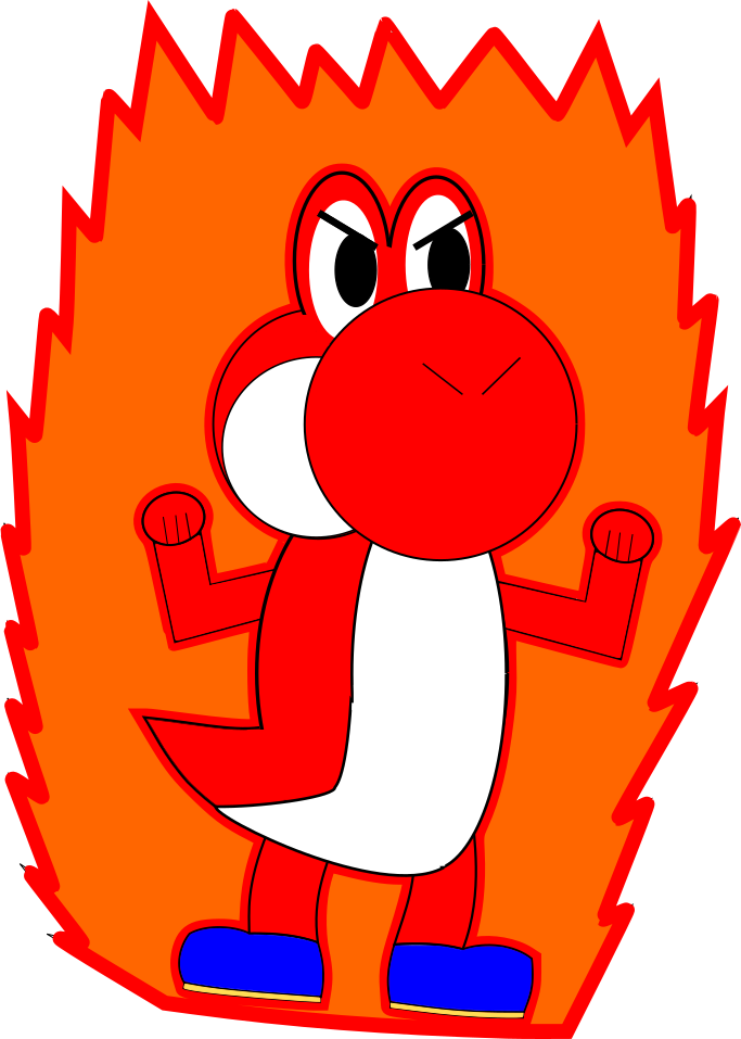 Fire Yoshi Clipart - Full Size Clipart (#2883508) - PinClipart