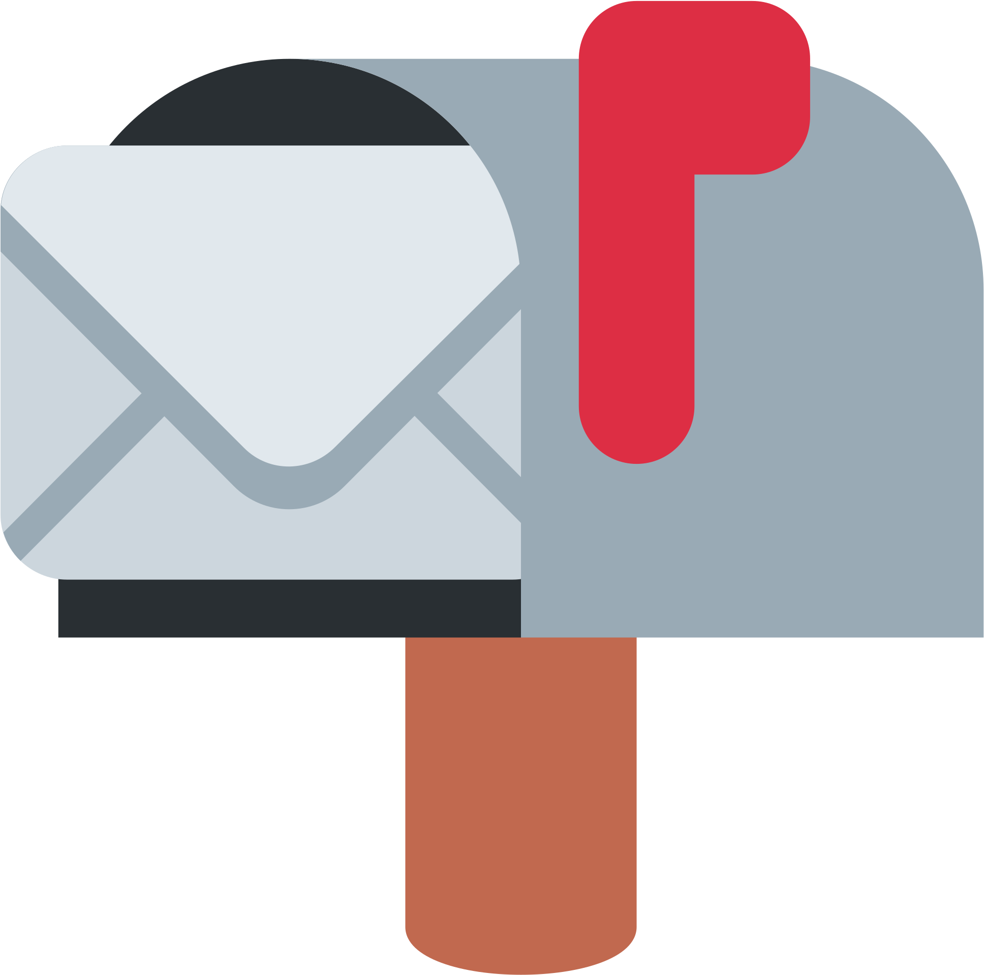 Open Mailbox With Raised Flag Clipart - Full Size Clipart (#2885614 ...