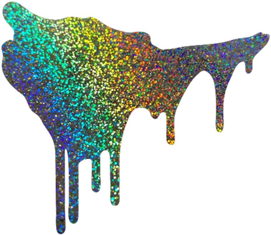 Ftestickers Glitter Drip Colorful Drippin 4asno4i Art Clipart - Full ...