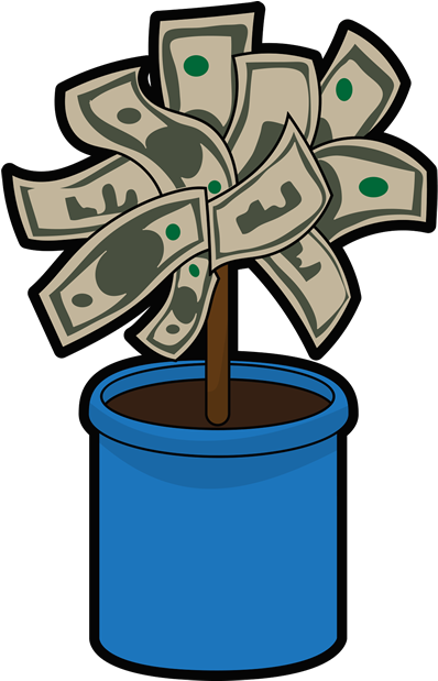 Money Tree Clip Art - Png Download - Full Size Clipart (#2895594 ...