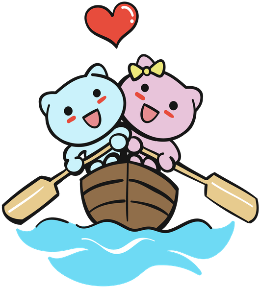 Love Is Rowing A Boat Together Clipart - Full Size Clipart (#2898537 ...