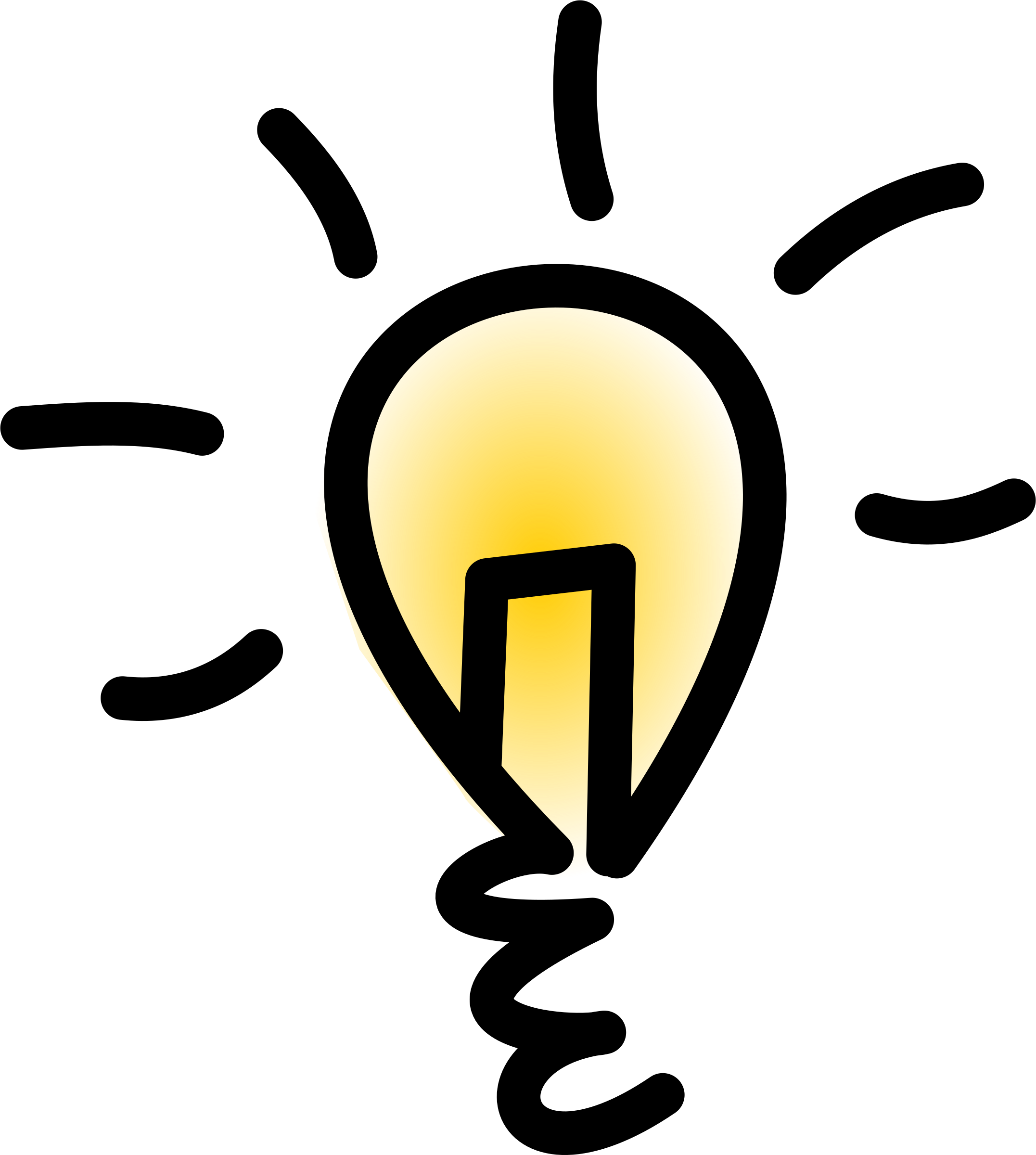 Big Image - Incandescent Light Bulb Clipart - Full Size Clipart ...