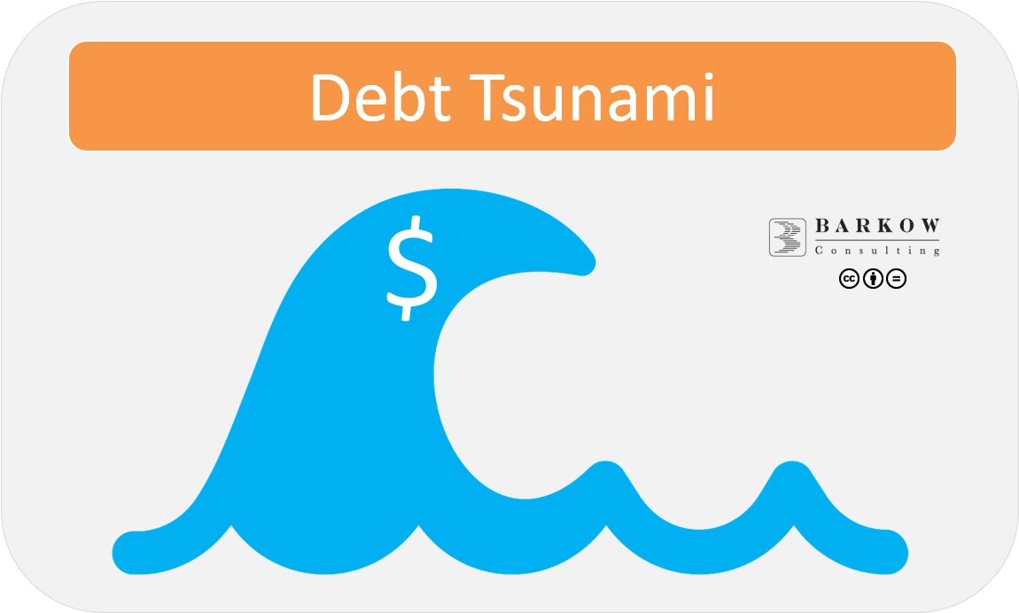 Debt Tsunami Investors Flee Risky Us Corporate Debt Clipart - Full Size ...