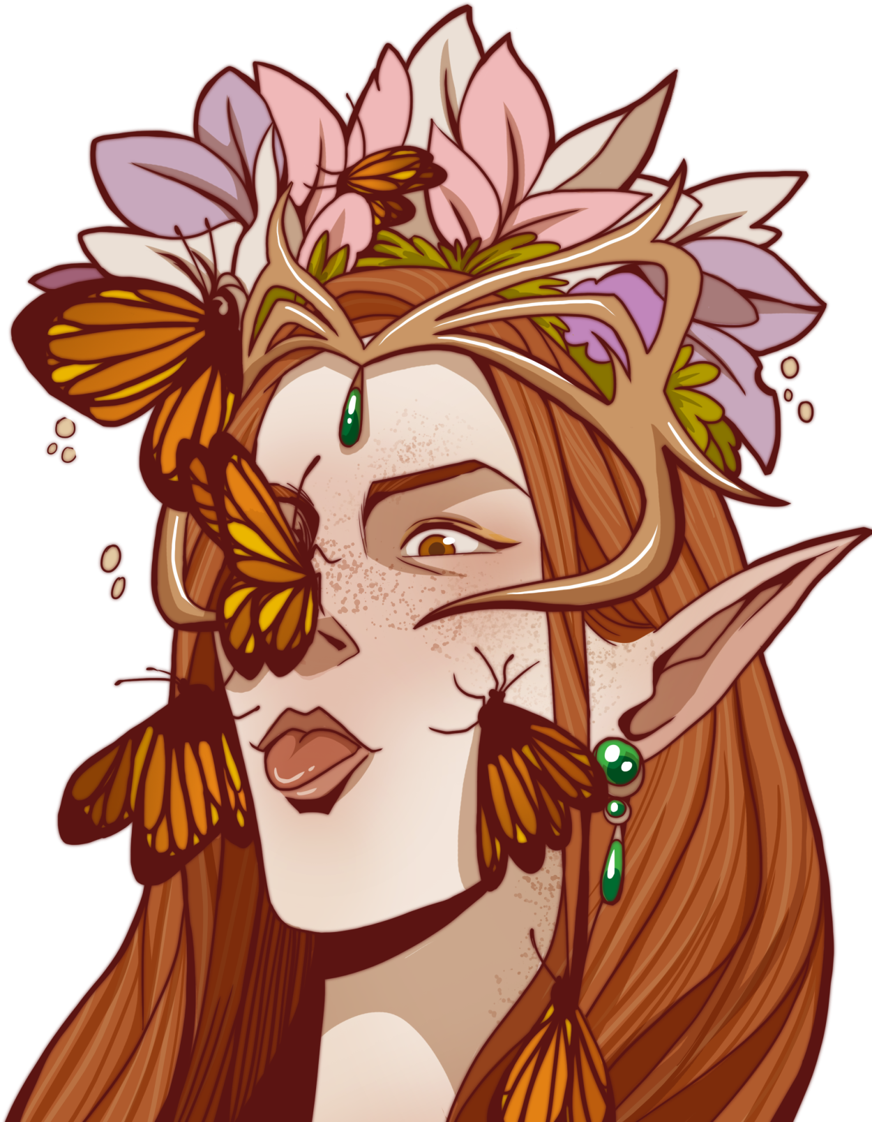 “i Just Saw This Picture And I Had To Draw Keyleth Clipart - Full Size ...