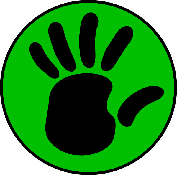 This Free Clip Arts Design Of Green Hand - Png Download - Full Size ...