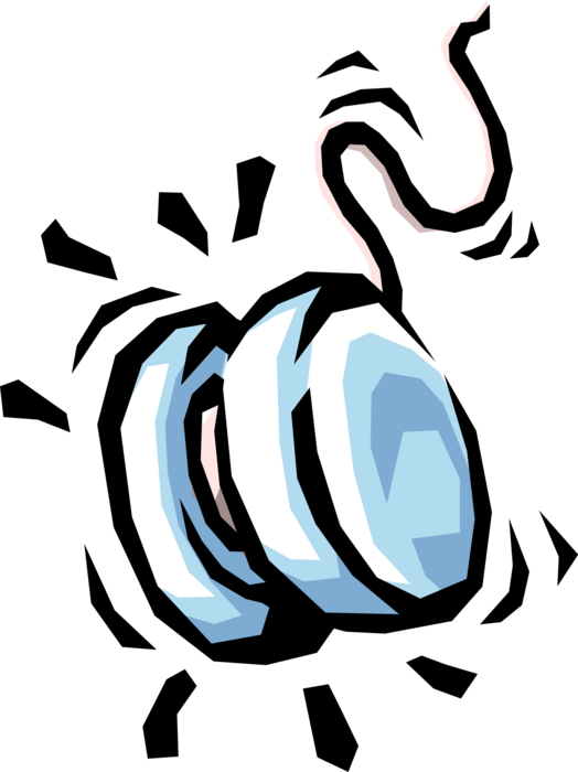 Vector Illustration Of Yo-yo Or Yoyo Spoollike Child's Clipart - Full ...