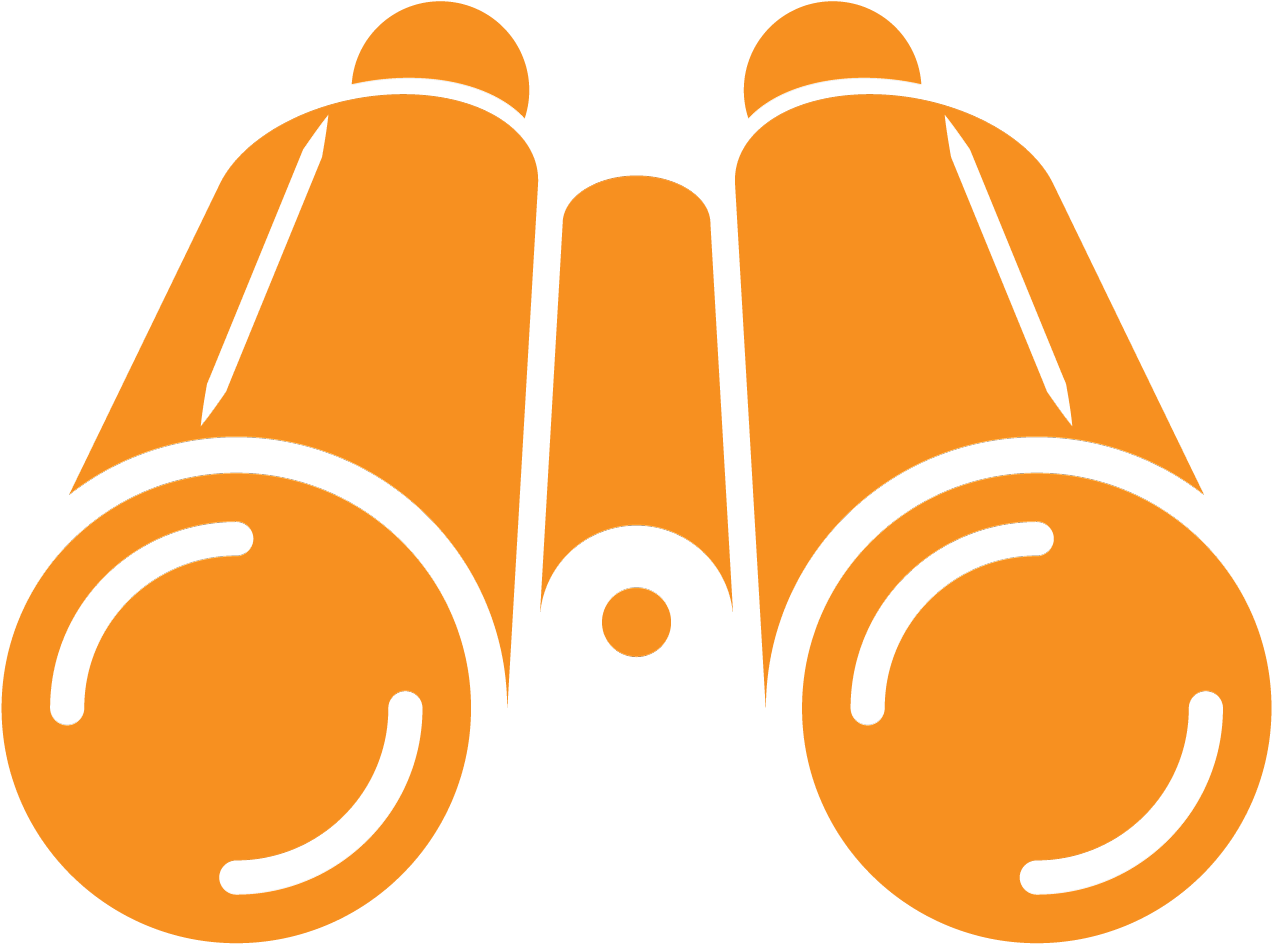 Binoculars Orange Solid Clipart - Full Size Clipart (#2936332) - PinClipart