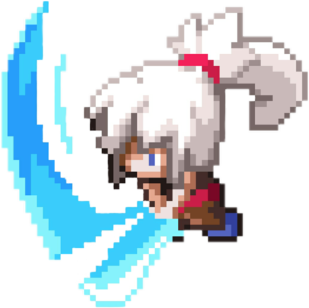 Pixel Pixelart Pixelated Pixels Anime Sword Attack Clipart - Full Size ...