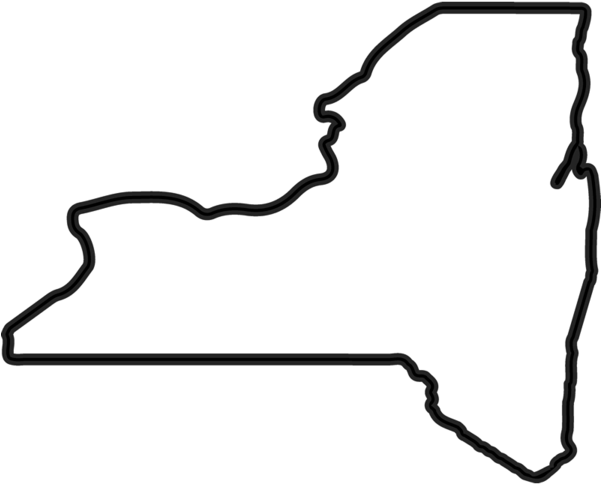 New York State Outline Clip Art - Png Download - Full Size Clipart ...