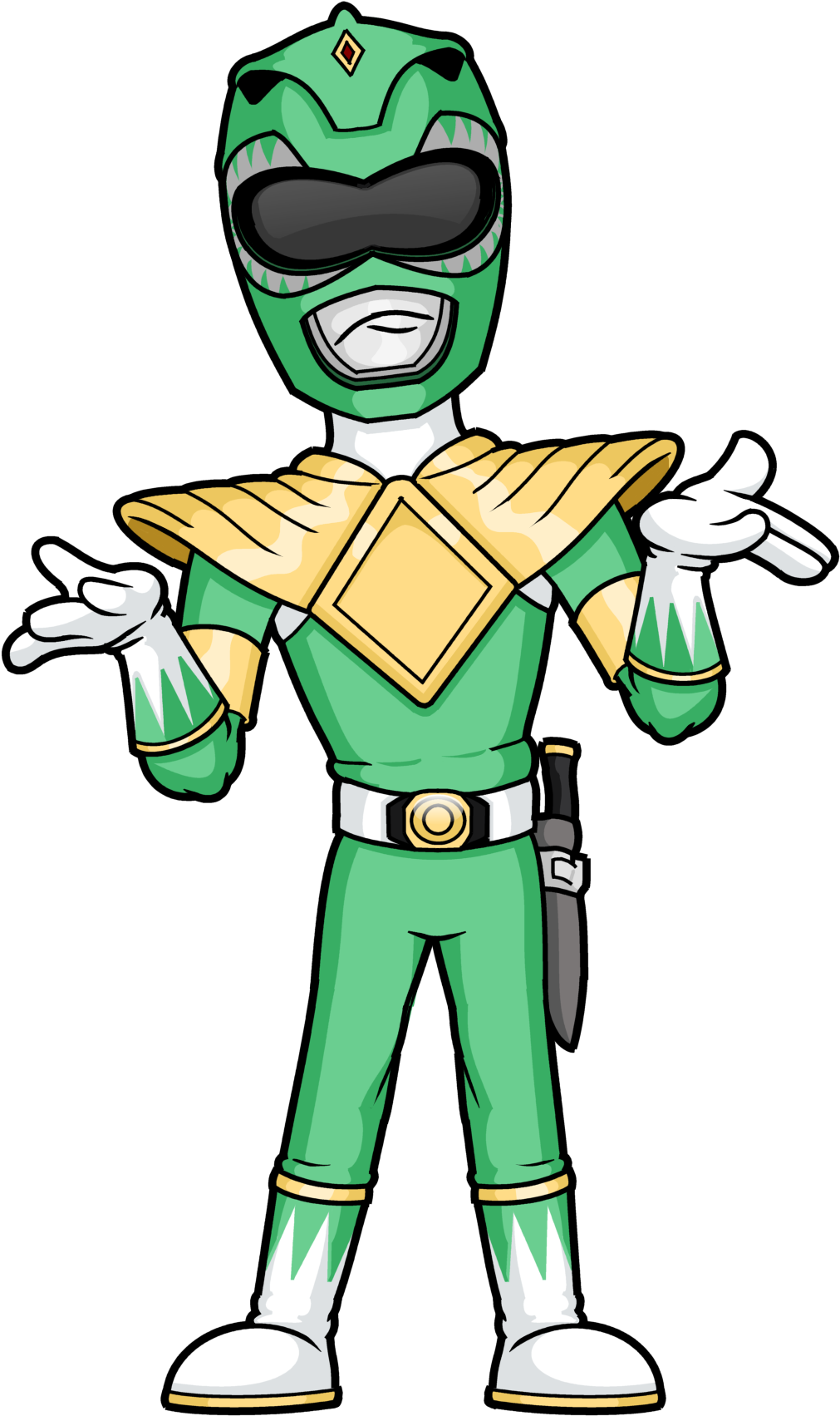 The Green Power Ranger Clipart - Full Size Clipart (#2951461) - PinClipart