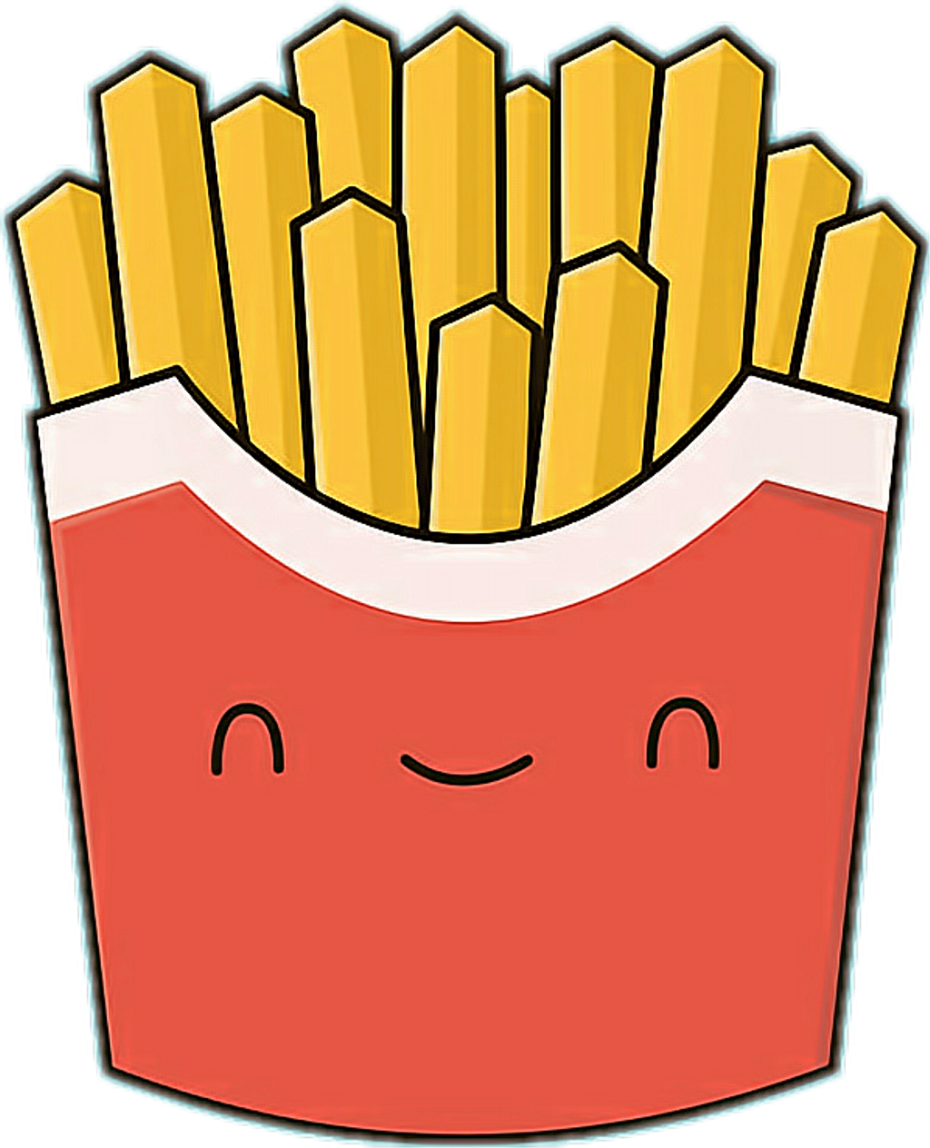 Fry Sticker Clipart - Full Size Clipart (#2952864) - PinClipart